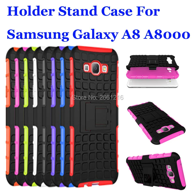 A8 A8000 Shockproof Soft Tpu And Hard Pc Dual Armor Back Case Stand
