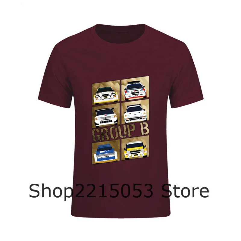 New moto biker 2017 brand Group B Men's T Shirts Rally Car1 tshirt 100% ...