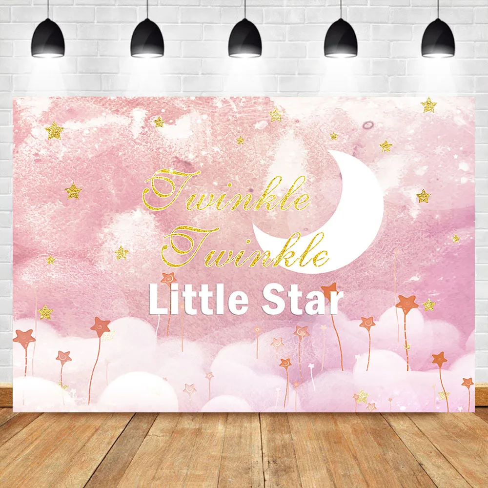 Twinkle Twinkle Little Star Backdrop Birthday Baby Shower Background ...