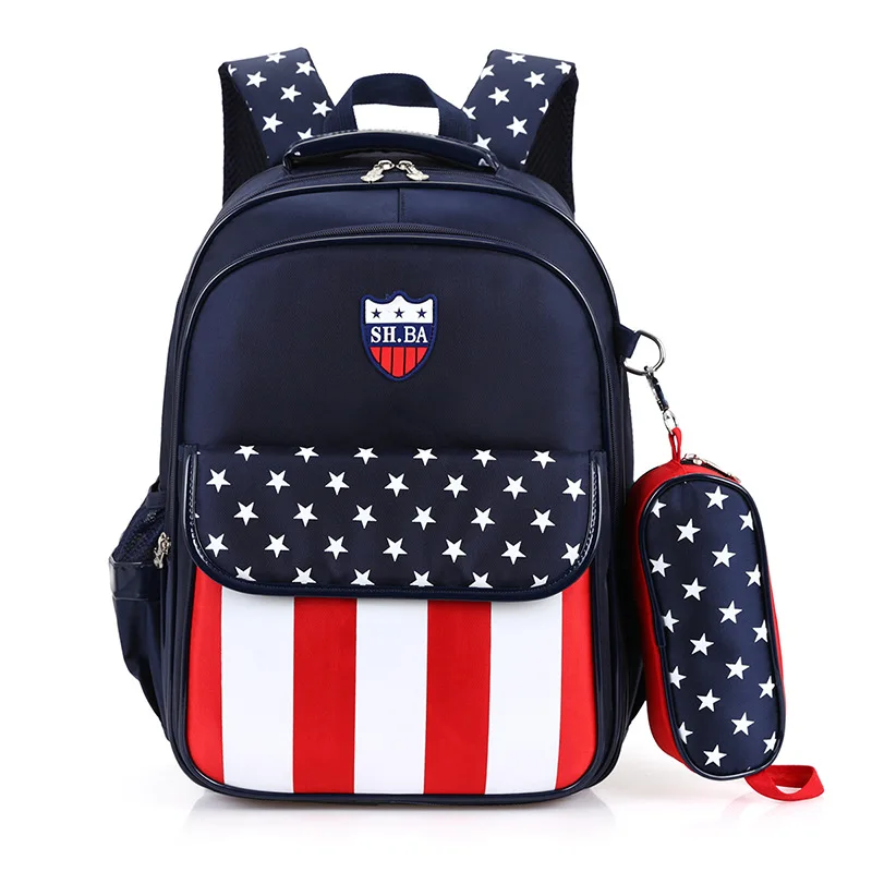 Children School Bags Grade Burden Waterproof Large Capacity Backpack ...