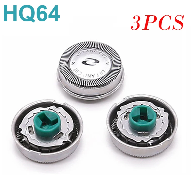 3PCS/Lot Razor Blade Replacement Head HQ64 for Philips Electric Shaver ...