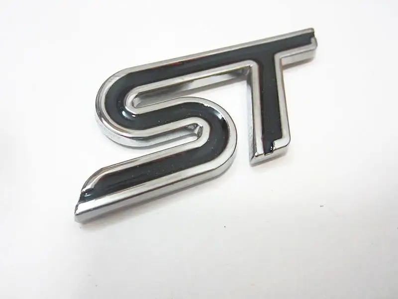 Car ST letter black emblem badge logo stickers for FORD FOCUS FIESTA ...