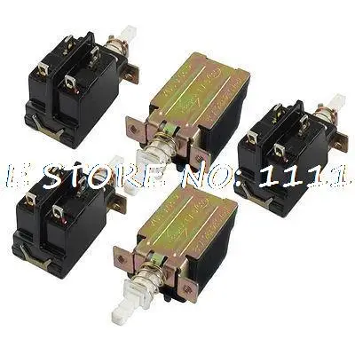 4 Pin DPST Spring Loaded Locking Push Button Switch 8A 250V AC KDC A04 ...