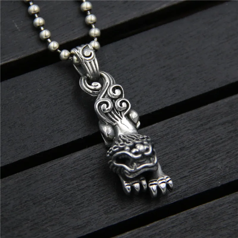 925 Sterling Silver Mythical Animal Pendant European And American ...