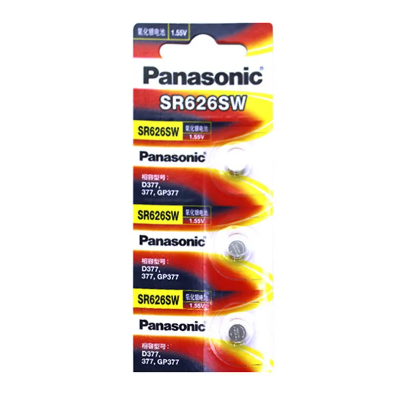 3pcs/lot Panasonic Original SR626SW Button Cell Watch Coin Battery G4 ...