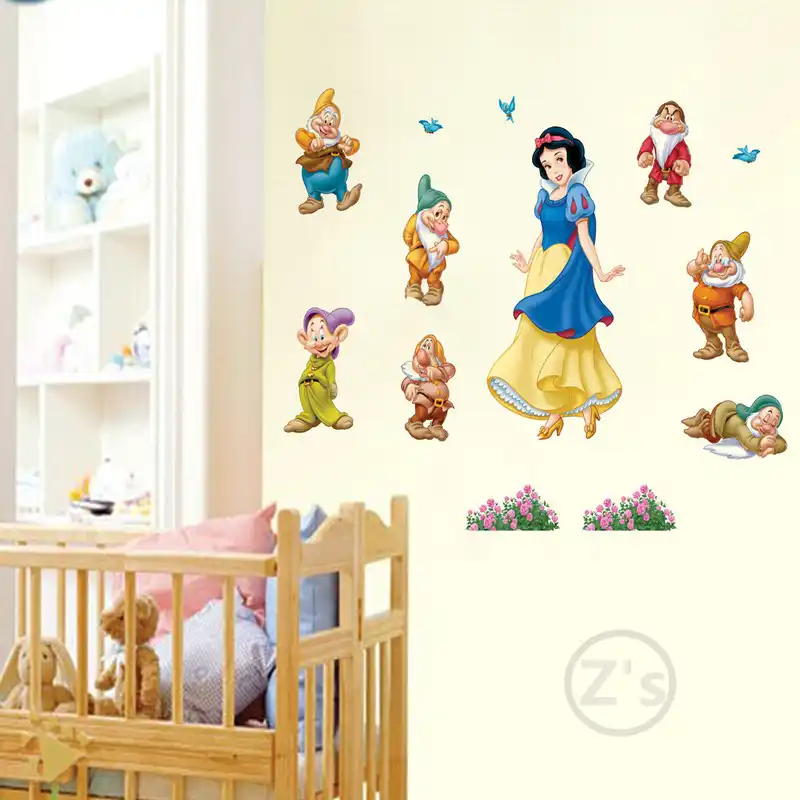 Zs Sticker Blancanieves pegatina de pared de princesa decoración del ...