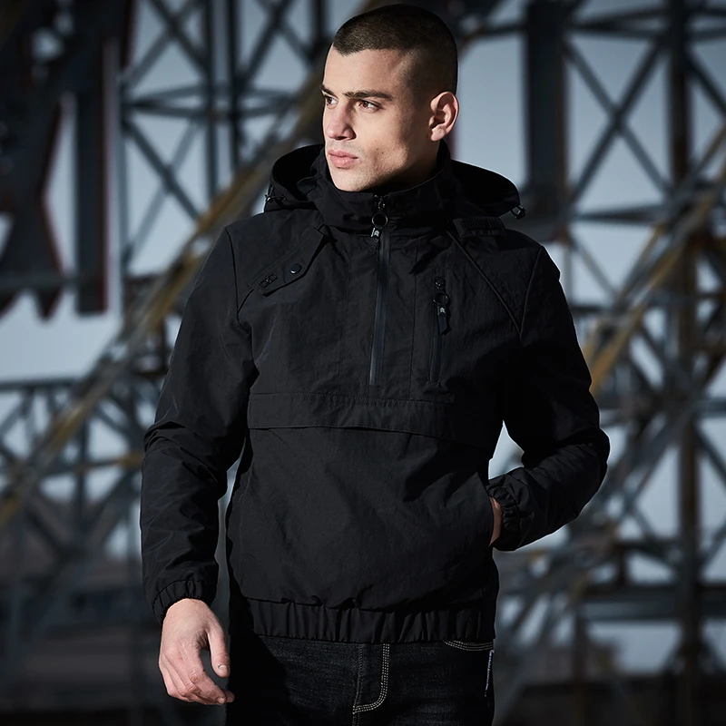 2018 Thin Hoodie Jacket Men Windbreaker Spring Autumn Mens Jackets ...