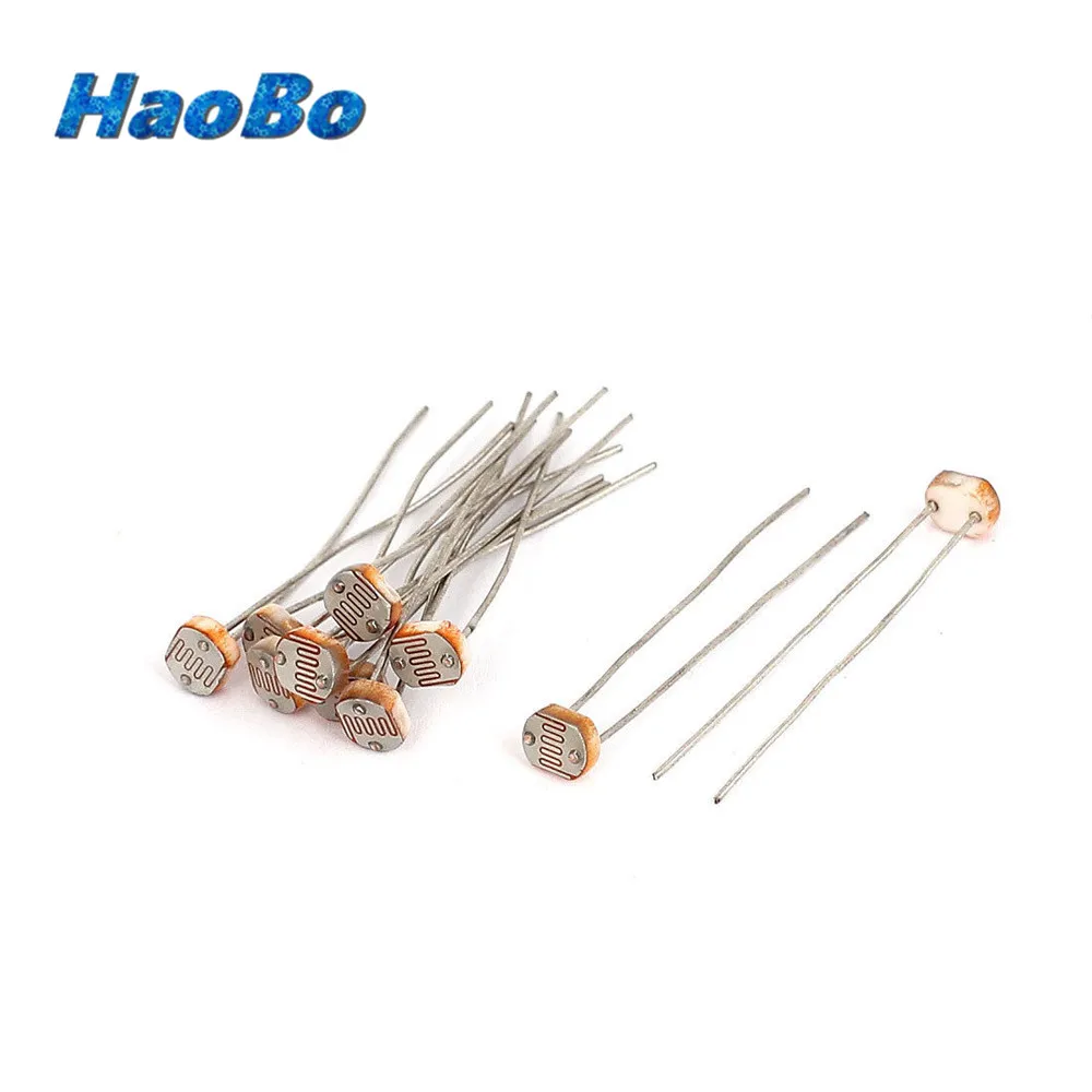 200PCS GL5516 5516 Light Dependent Resistor LDR 5MM Photoresistor NEW ...