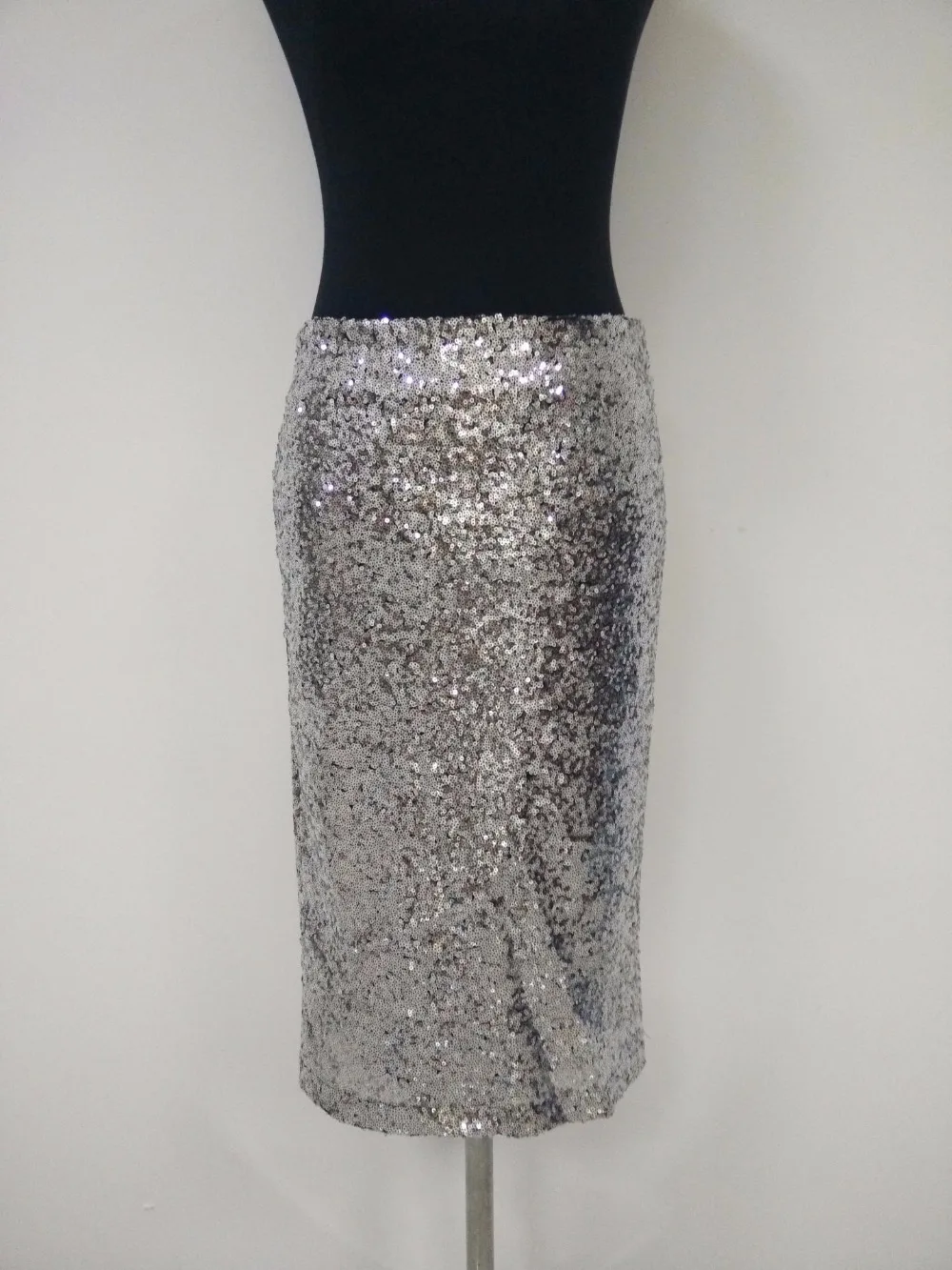 Sexy Party High Waist Glitter Sequin Skinny Pencil Sequin Skirts