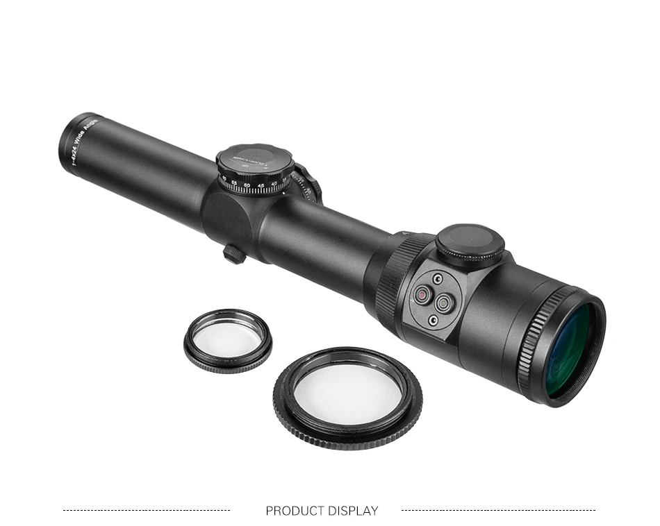 EB 1-4x24 Wide Angle Hunting Riflescope Illuminated Red Green Dot Sight ...