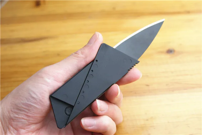 Wallet card knives Folding Safety Mini Pocket Knife Tactical Rescue ...