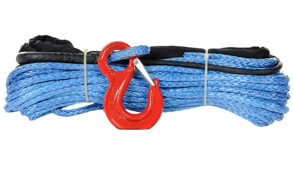 16mm x 40meters UHMWPE Synthetic Winch Rope with hook for 4x4/ATV/UTV ...