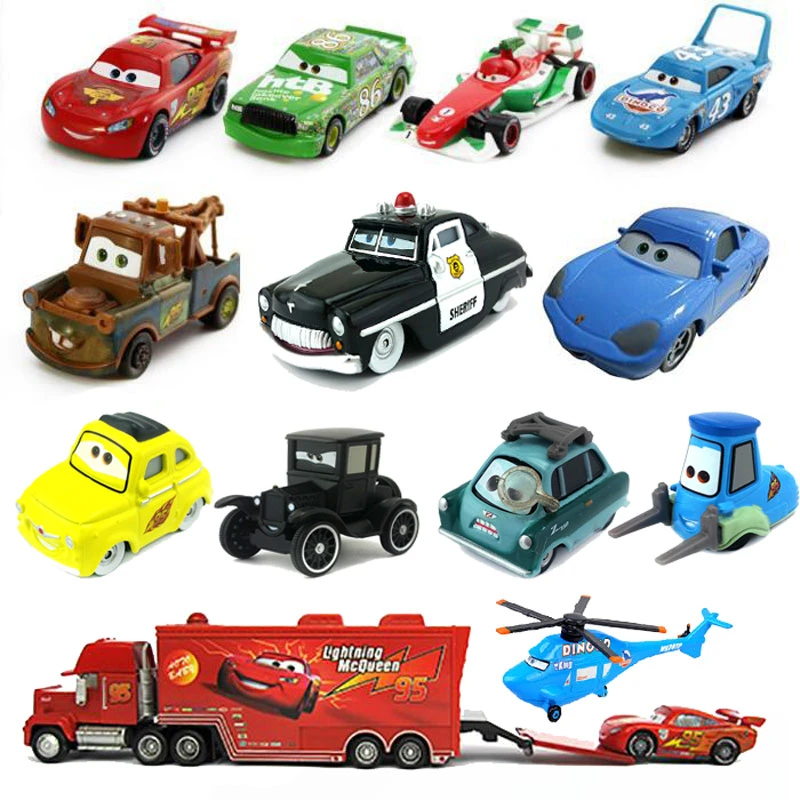 Original Disney Pixar Cars 2 Toys Lightning Mcqueen The Kings Doc ...