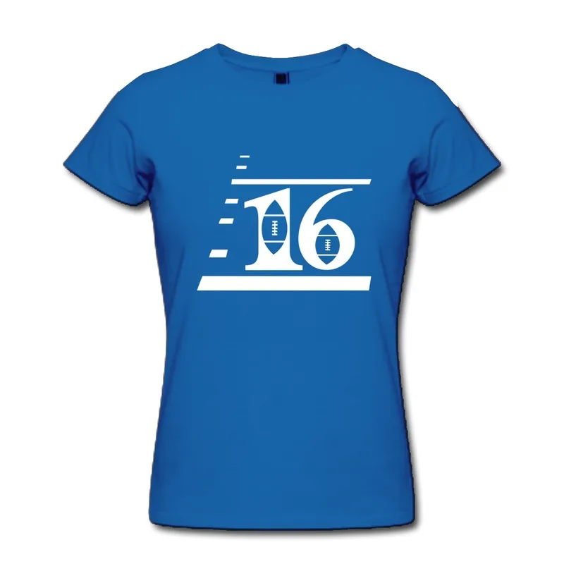 Design Solid Tshirts Custom Football Jerseys With Number 16 funny ...