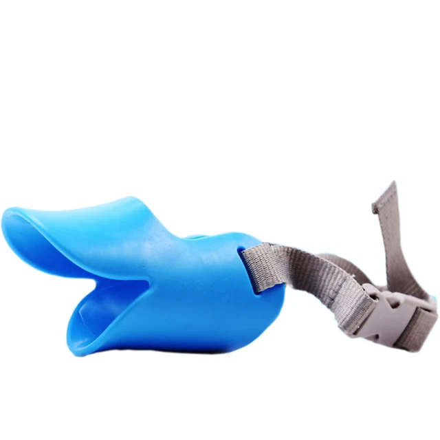 5 Color Anti-Biting Pet Dog Muzzles Rubber Pet Duck Mouth Mask Puppy ...