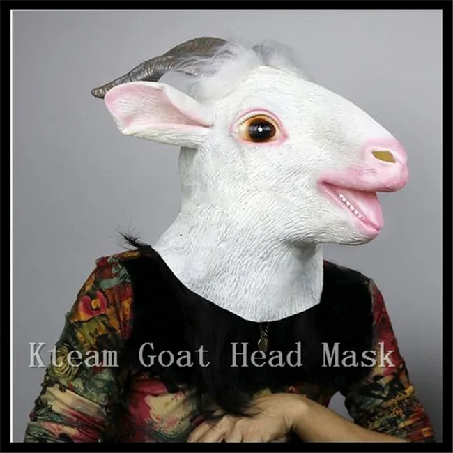 2017 New Arrival Hallowee Party Cosplay Creepy sheep Mask Head ...