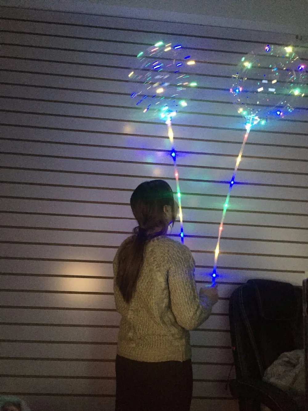 18 inch Clear Bubble Balloon With Led Strip Copper Wire Luminous Led ...