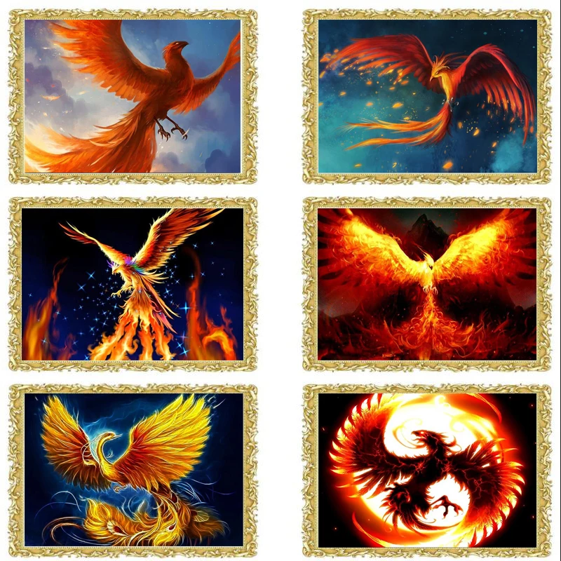 3d new Full Diamond embroidery Phoenix Fantasy 5D DIY Diamond painting ...