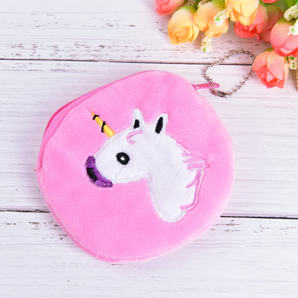 Красочный Единорог молния плюшевый Кошелек для монет для девочек ...