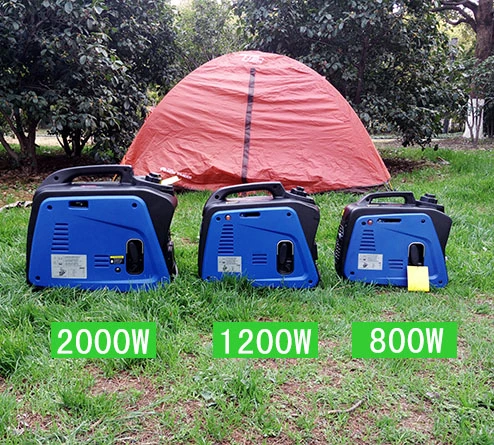 220V Portable Silent Camping Gasoline Power Inverter Generator Set 800W ...