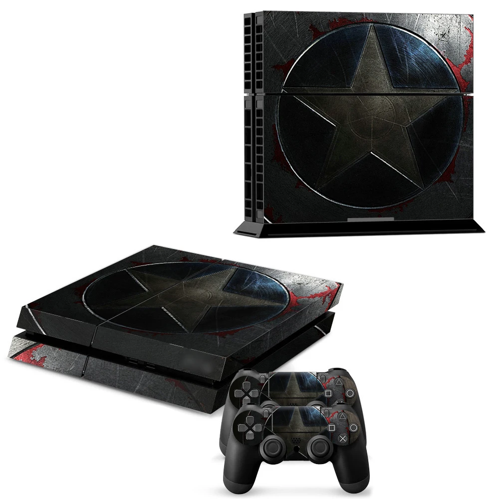 Protective Skin For Sony Playstation PS4 Console Captain America ...