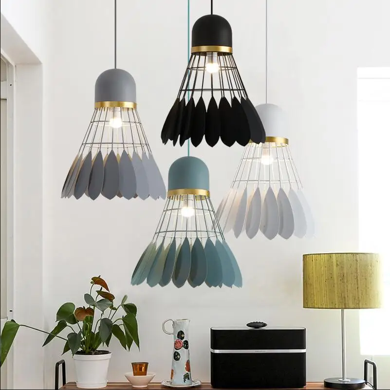 Creative Badminton Shuttlecock Tennis Shuttle Pendant Lights Lamps Kids ...