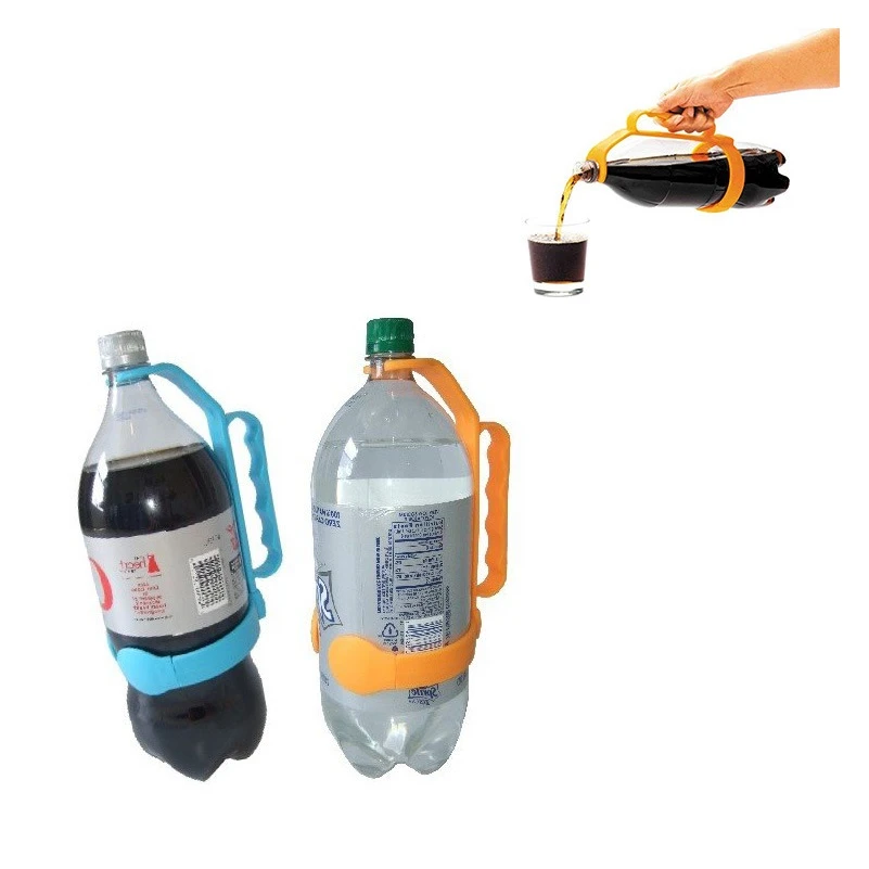 1 Pcs Creative Plastic Bottled Beverage Handle Soda Coke Drinkeware ...