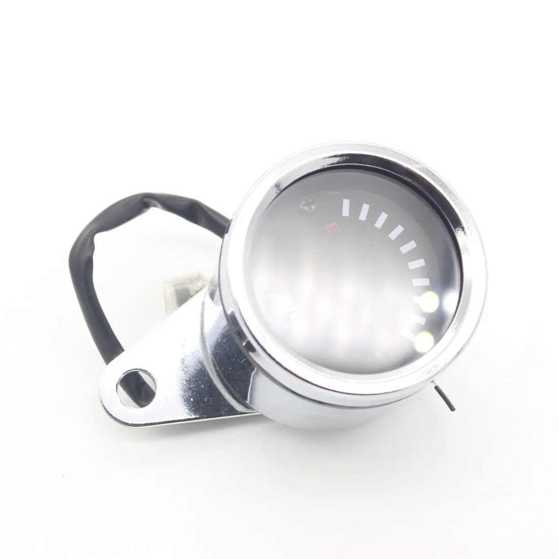 1X LED 12V Motorcycle Aluminum Alloy Fuel Level Meter Gauge Fuel Level ...