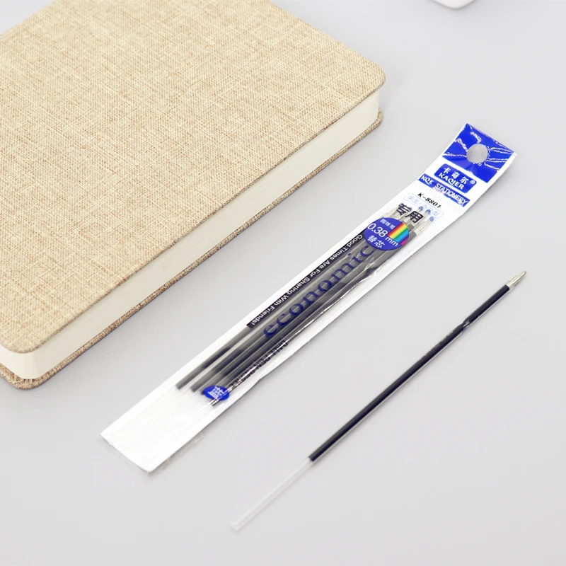 Ballpoint pen refill 0.38mm blue ink for Click type ball pen Extended ...