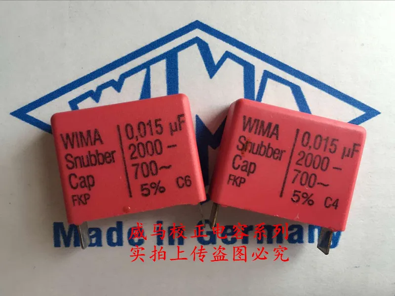 2020 hot sale 10pcs/20pcs Germany WIMA Snubber Cap 0.015UF 2000V 153 ...