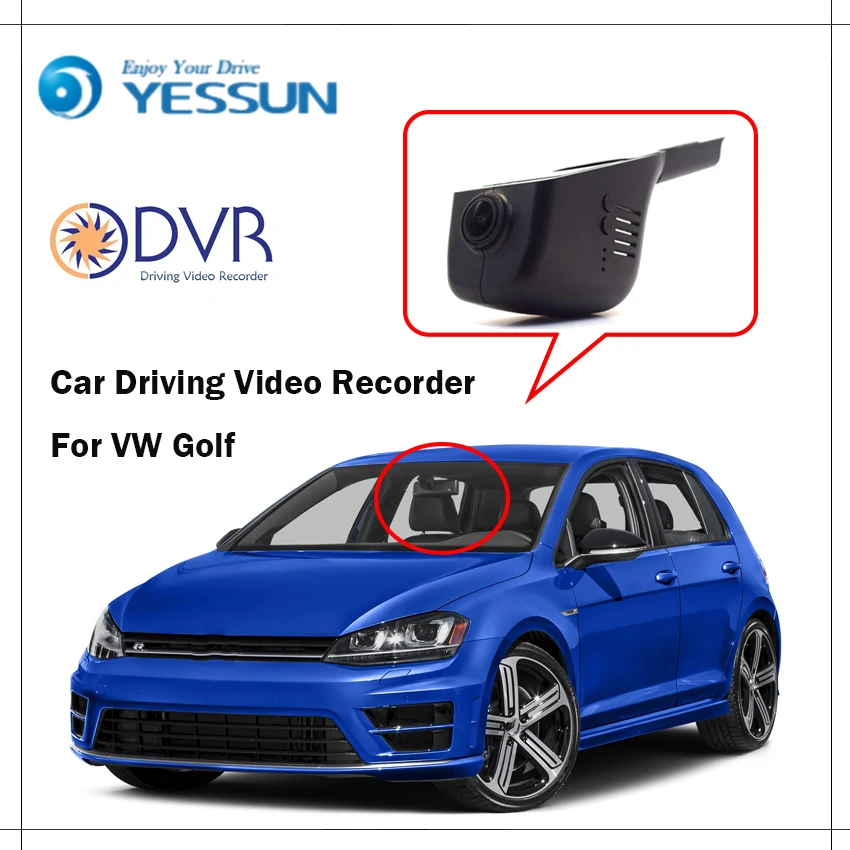 YESSUN For Volkswagen Golf Car Front Dash Camera CAM DVR Driving Video ...