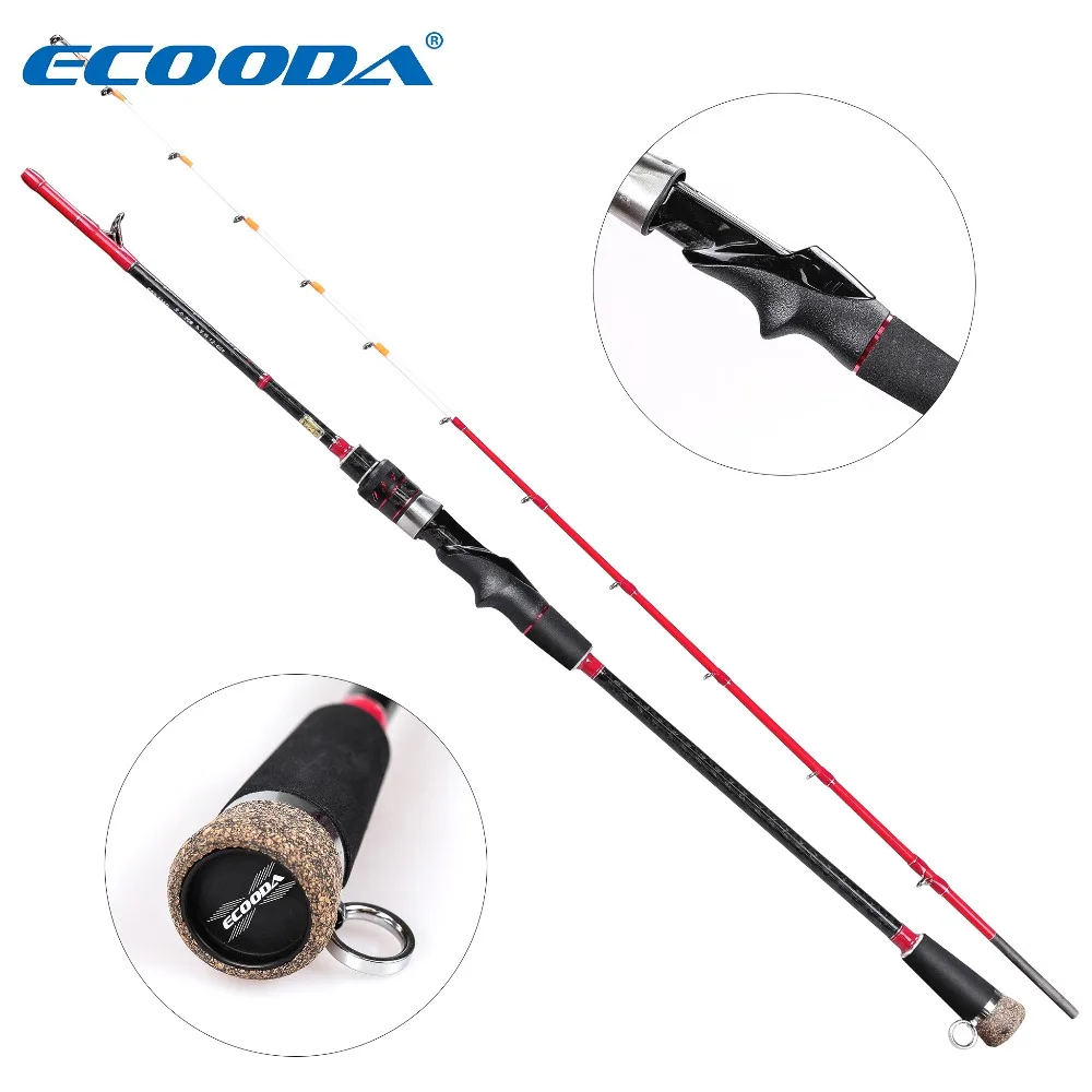 Ecooda Sea Sniper 1.35m Fishing Rod Drag Power 6kg Raft Fishing Rod 2 ...