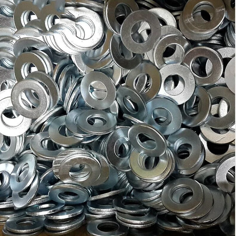60 PCS Almofada Plana GB97 Galvanizado Arruela Lisa Arruela M5 * 10*1 ...