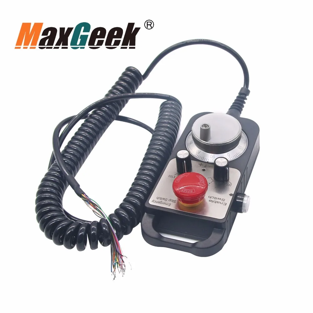 Maxgeek Universal 5V 100PPR CNC 4 Axis MPG Pendant Handwheel and ...