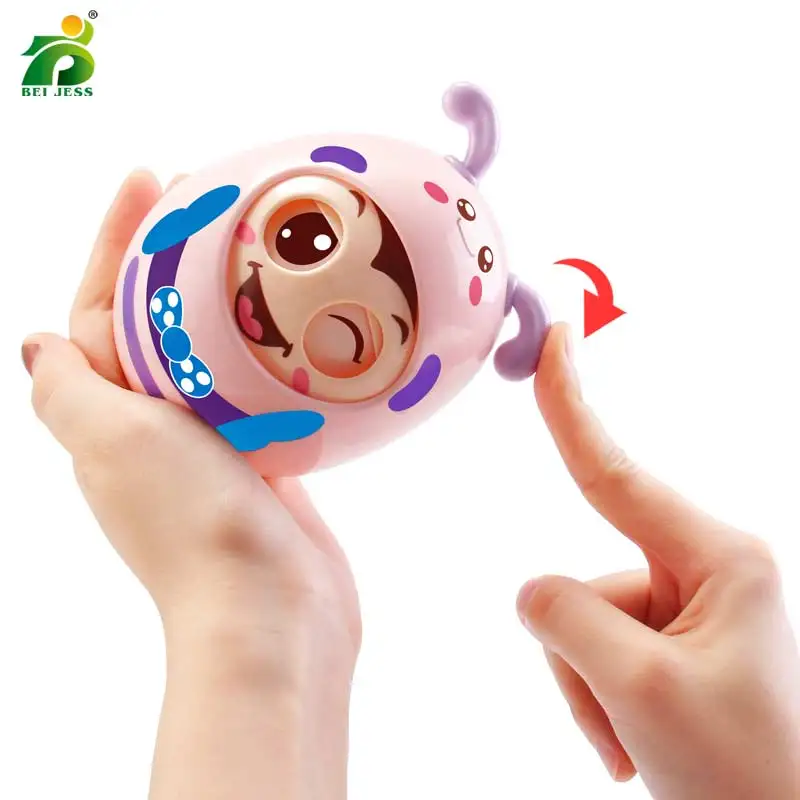 Baby Cute Rattle Cartoon Mobility Plastic Wink Doll Tumbler 0-12 Months ...