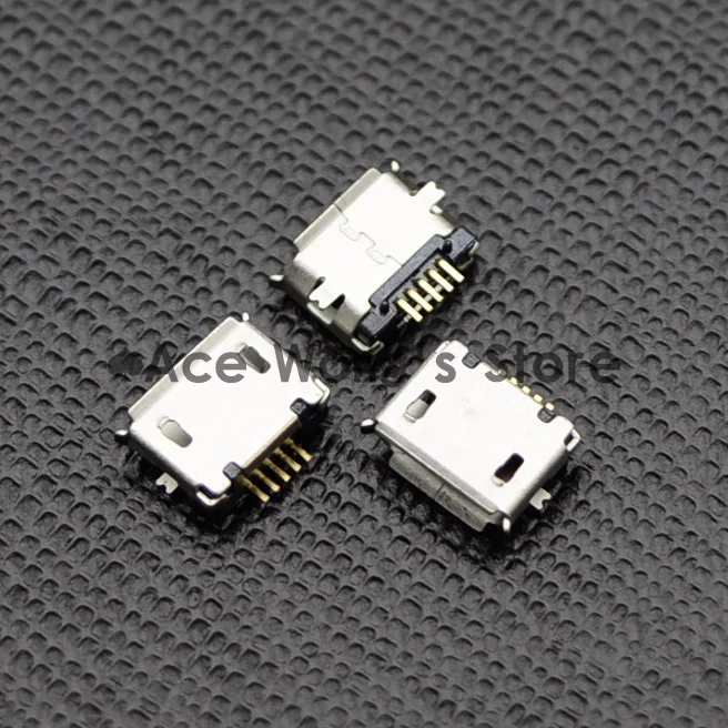 New 10pcs Micro Usb Type B Female 5pin Smt Socket Jack Connector Port Pcb Board Connectors