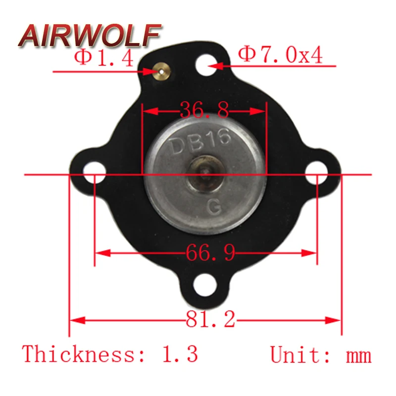 Mecair DB16 мембранный Ремонтный комплект 3/4 дюймов для VNP206 VEM206 ...