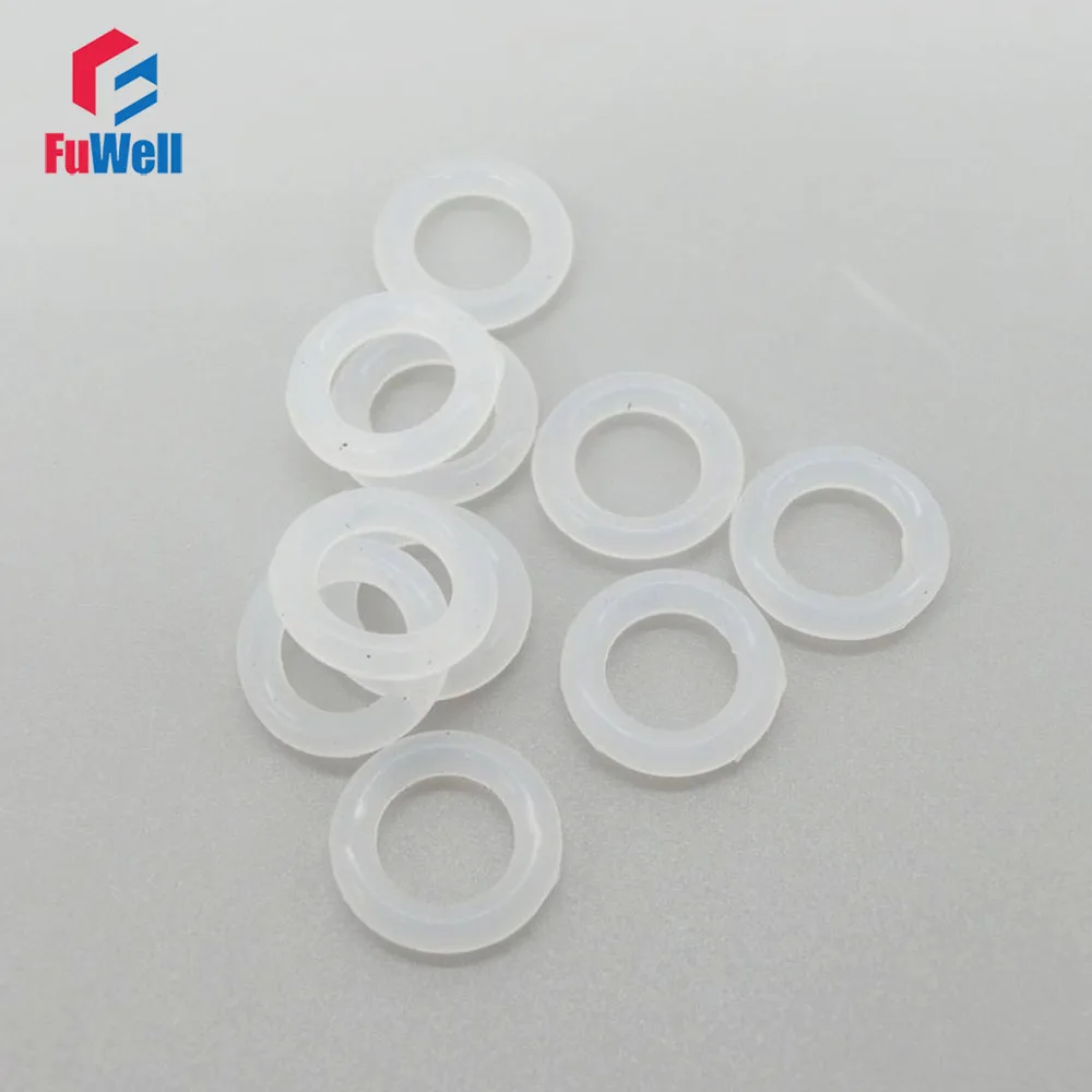 Food Grade White Silicon O rings Seals 2.4mm Thickness Rubber O Rings ...