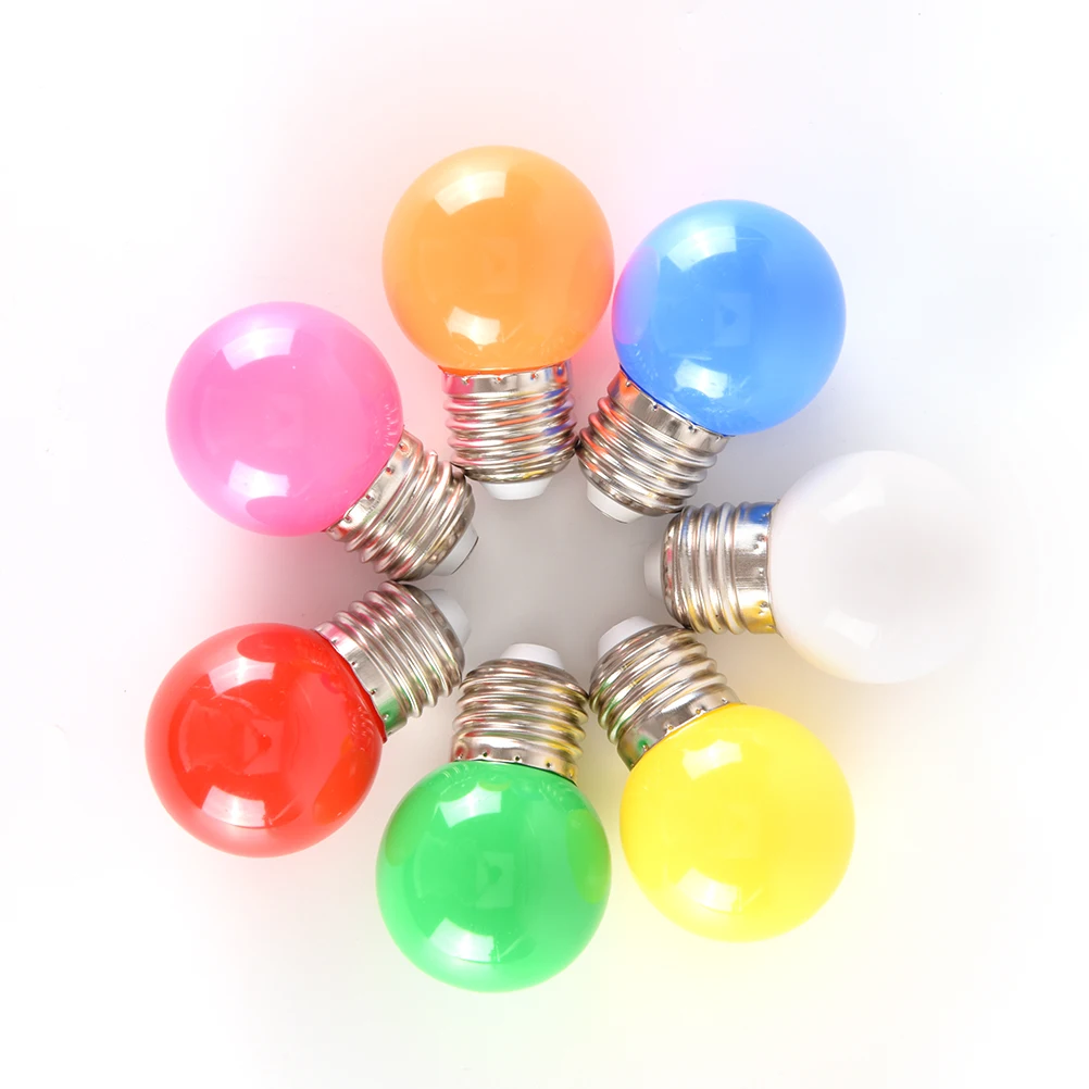 AC 220V 3W LED Colorful Bulb E27 7 Colors Led Bulb For Chandelier New ...