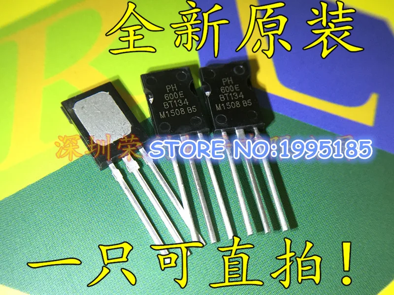 10pcs BT134-600E 600V 4A 3-pin Silicone bidirezionali Triac Tiristori ...