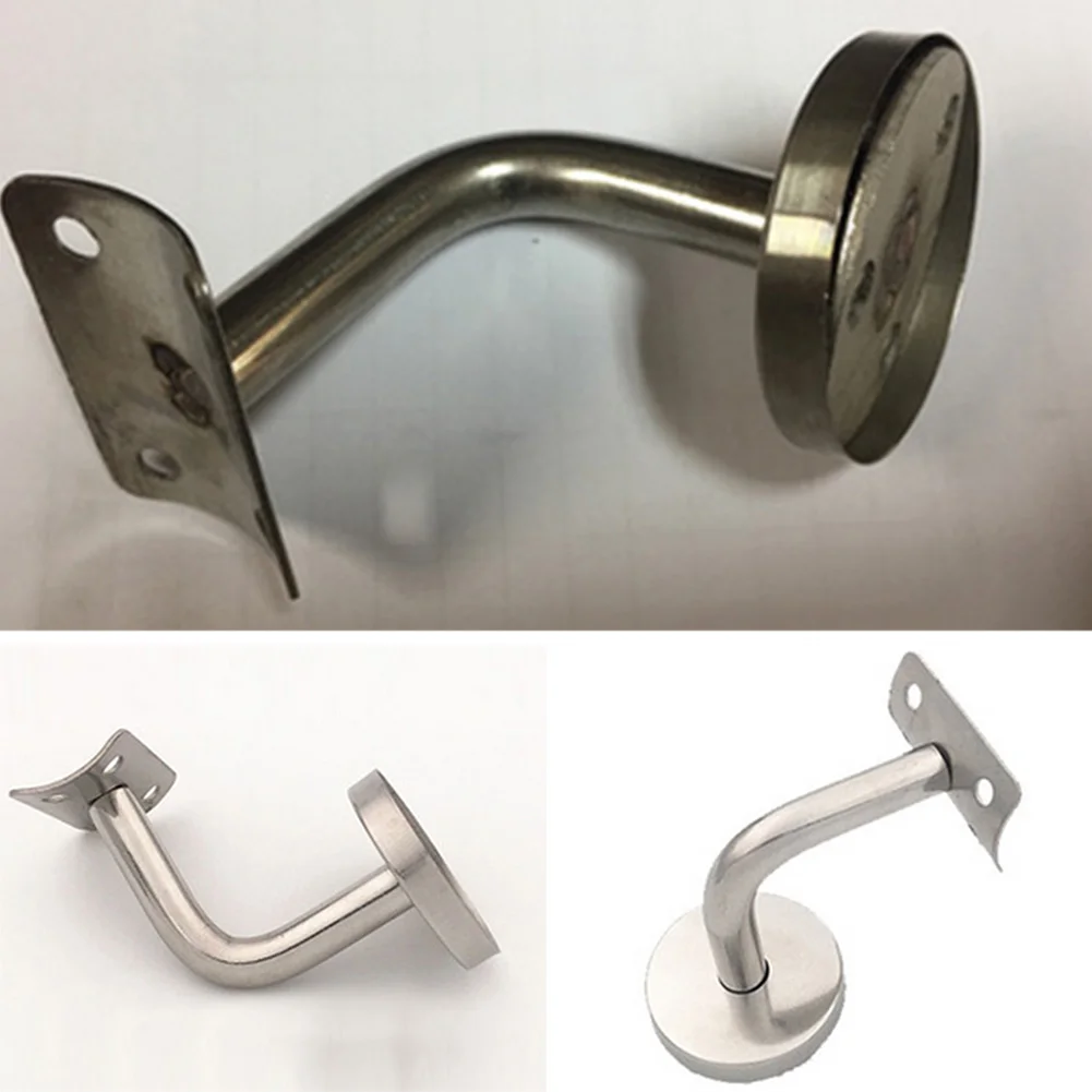 Wall Brackets Brushed Stainless Steel Handrail Stair Wall Mounted ...