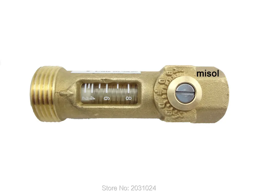 Brass Flow Meter Balancing Valve Flow Sensor For Hot Water System ...