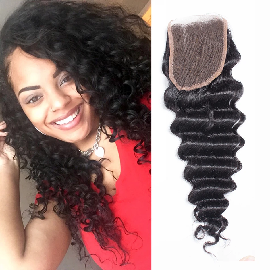 Virgin Brazilian Deep Wave Closure 3 Part Deep Wave Closure Bleached ...