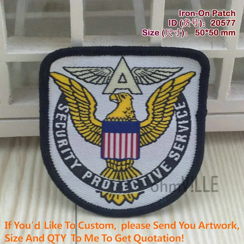 20577 SECURITY PROTECTIVE SERVICE Embroidery Embroidery Patches "Accept ...