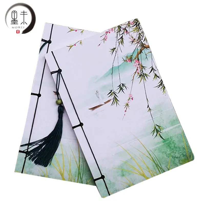 MOWEI Chinese Style Notbook Thread Bound Diary Vintage Style Blank ...