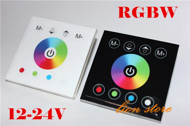 1pcs Rgbw 12v 24v 16a 4 Channels Led Touch Panel Controller Dimmer Wall ...