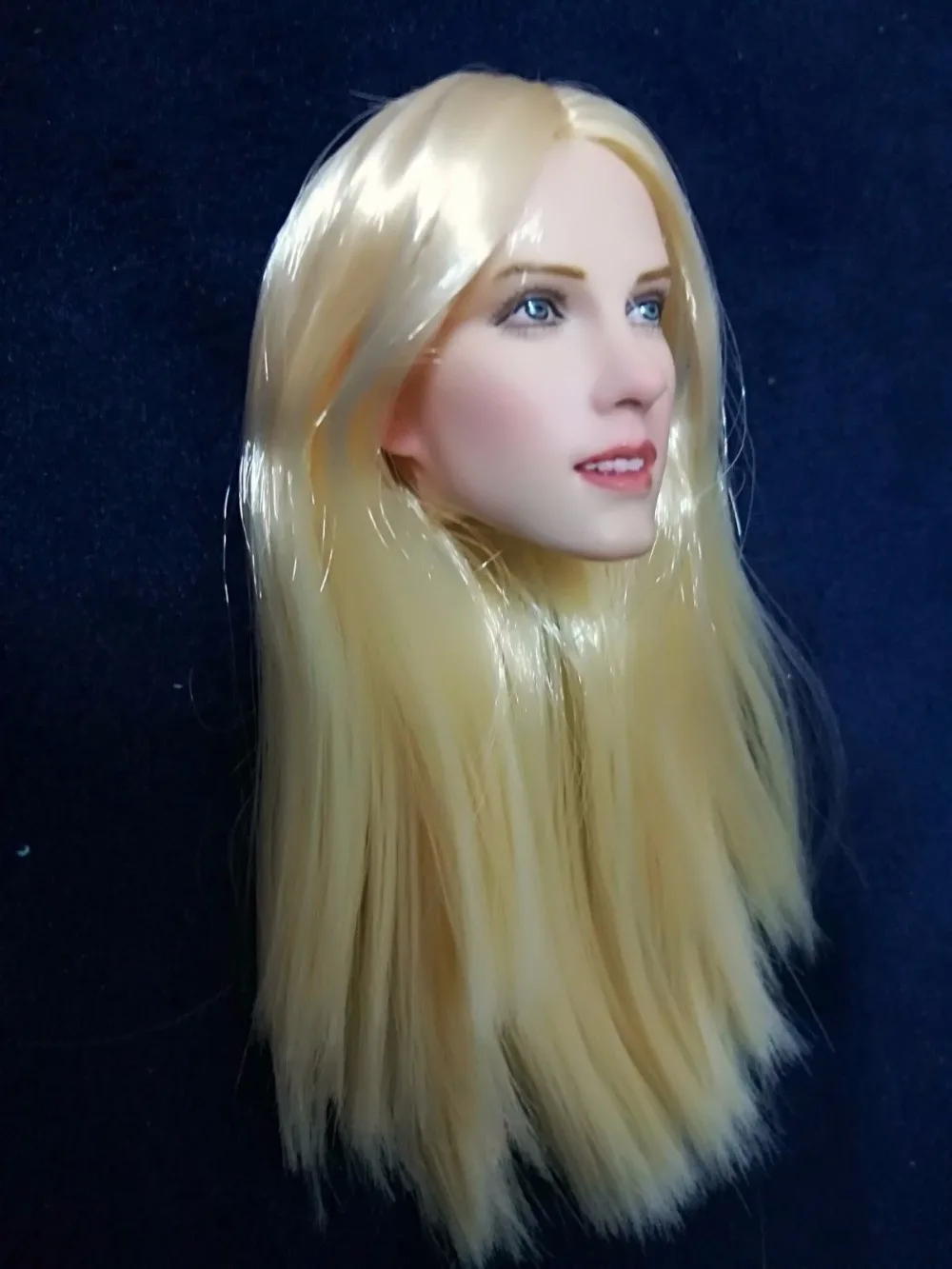 12" Female Figure Custom Europe America Girl Head Sculpt 1/6 Scale Lady ...