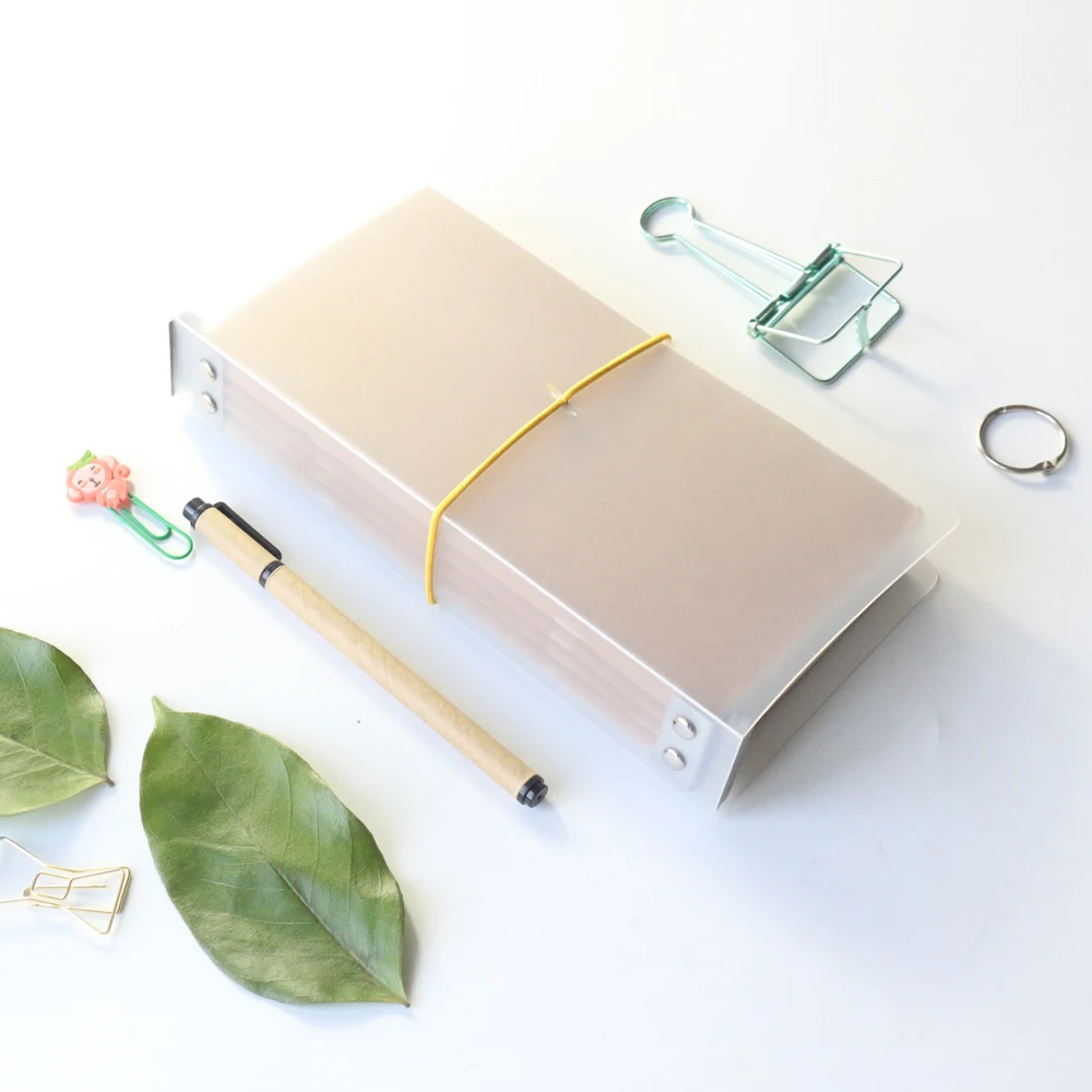 Domikee classic PP transparent tied rope traveler journal notebook,fine ...