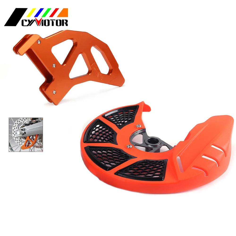 Orange Blue Front Rear Brake Disc Rotor Guard Cover For Ktm Husqvarna ...