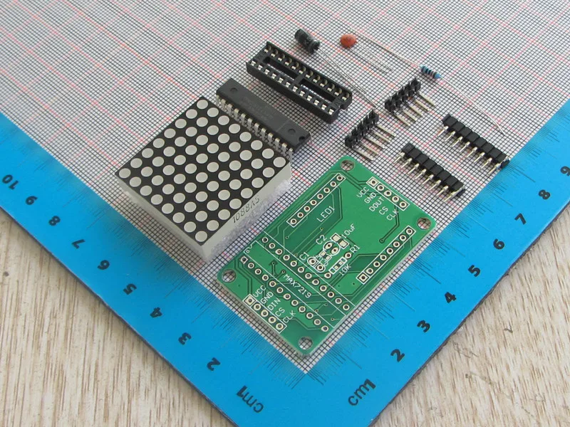 1pc Diy Kit Max7219 Dot Matrix Display Module Control Module Scm Module In Electronics Stocks